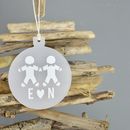 Personalised Gingerbread Men Christmas Bauble By Not A Jewellery Box ...