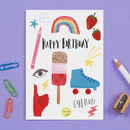Girl Power Birthday Card By Rosa & Clara Designs | notonthehighstreet.com