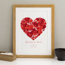 Love Heart Valentines Or Wedding Personalised Print By A Is For ...