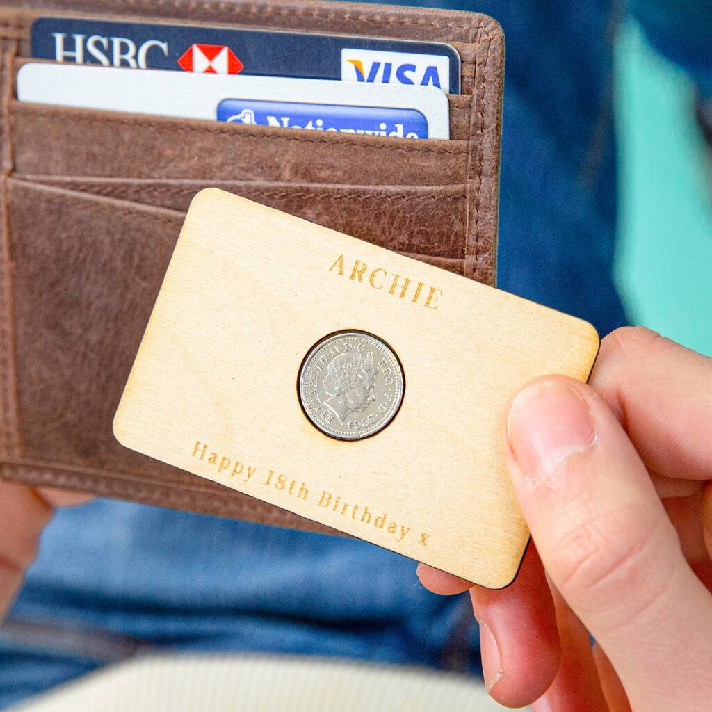 18th Birthday 2004 Five Pence Personalised Wallet Card By Ellie Ellie ...