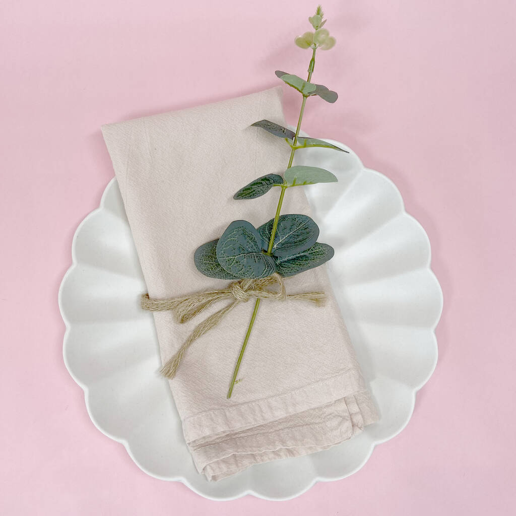 Reusable Pastel Pink Soft Cotton Napkins By Postbox Party