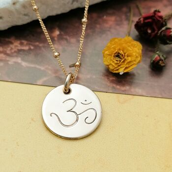 Ohm Necklace By Talisman Kind | notonthehighstreet.com