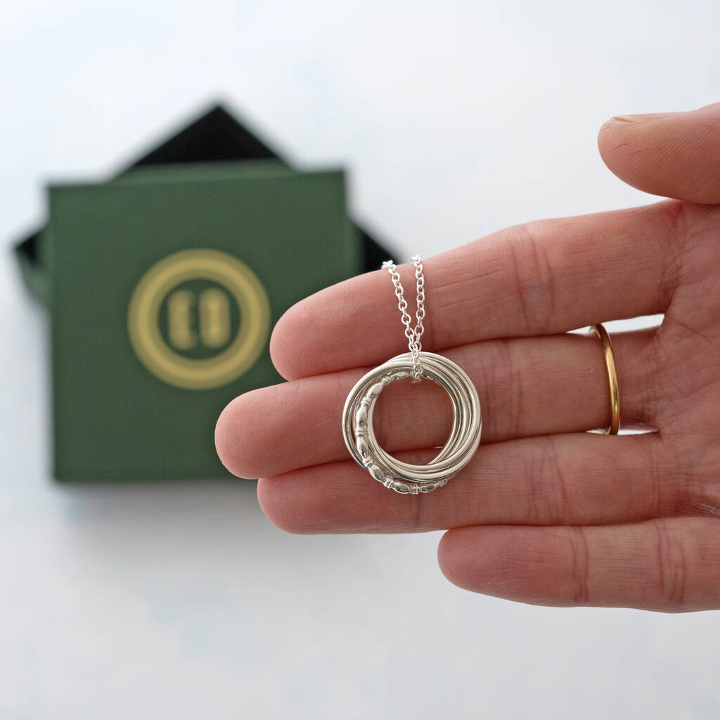 50th Birthday Ring Necklace By Elizabeth Designs | notonthehighstreet.com