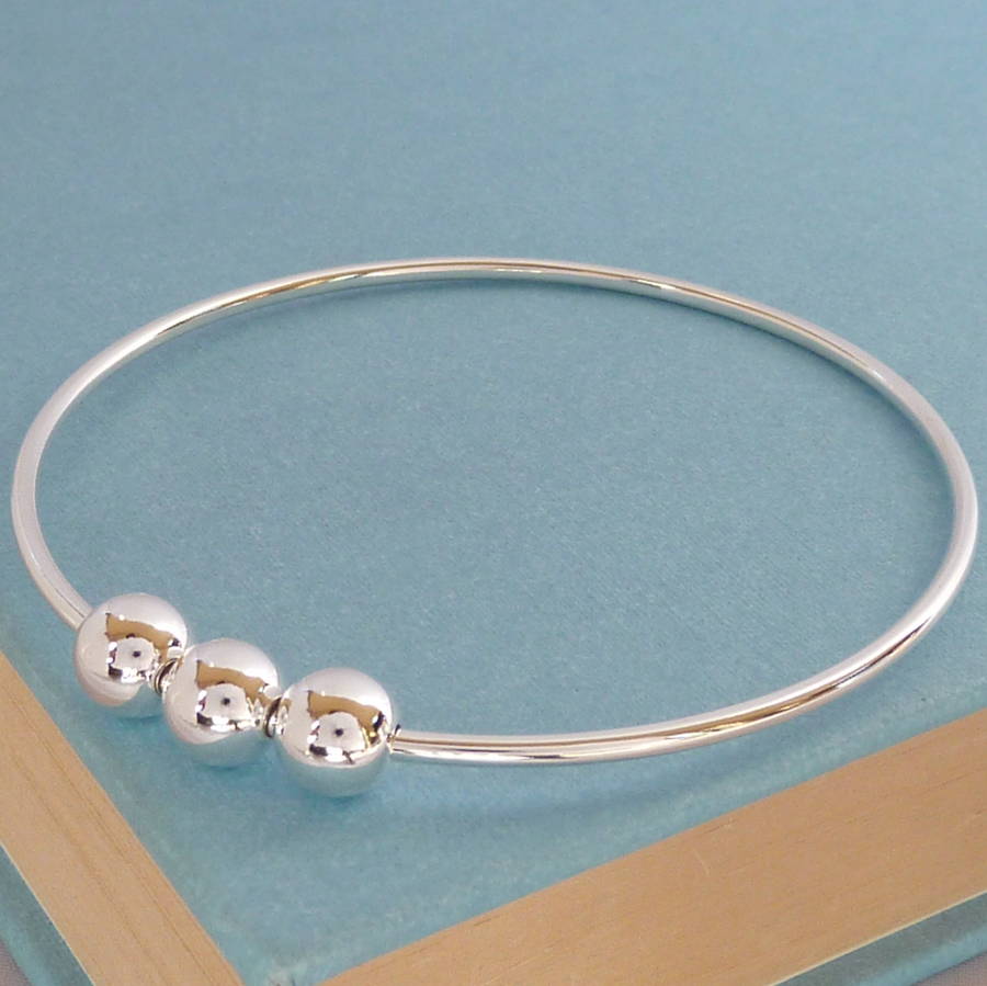 30th birthday handmade silver bangle by handmade by helle ...