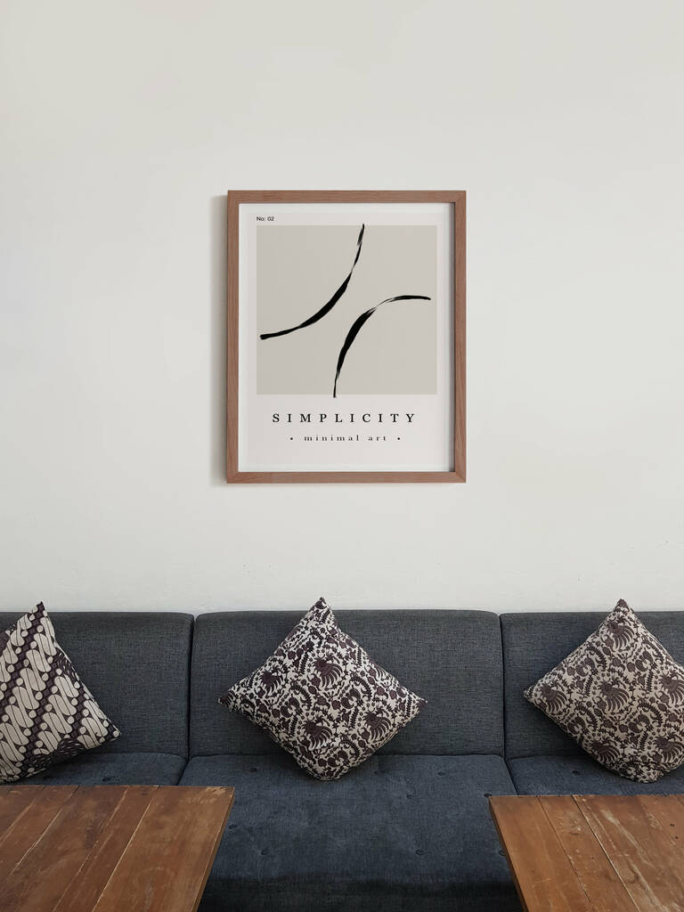 Simplicity Minimal Art No.One By Bhambina Party & Crafts