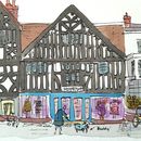 Farnham High Street 'the Borough' By Chris Gent Illustration ...