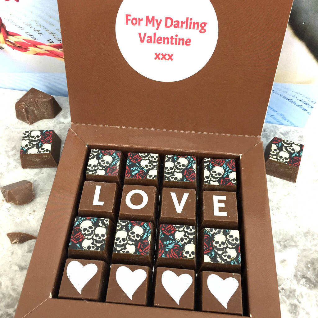 Personalised Message Love And Hearts Chocolates By Cocoapod Chocolates ...