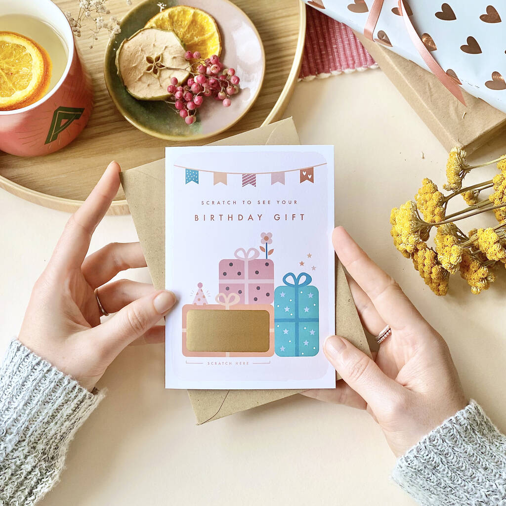 Birthday Gift Surprise Scratch Card By Rodo Creative ...