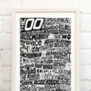 The Noughties 2000’s Decade Typography Print By Sketchbook Design ...