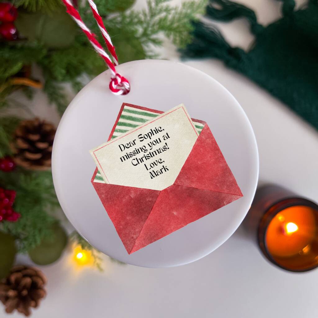 Personalised Missing You Christmas Candle Gift Set By By The Pines