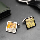 Personalised Map Cufflinks By Posh Totty Designs Creates ...