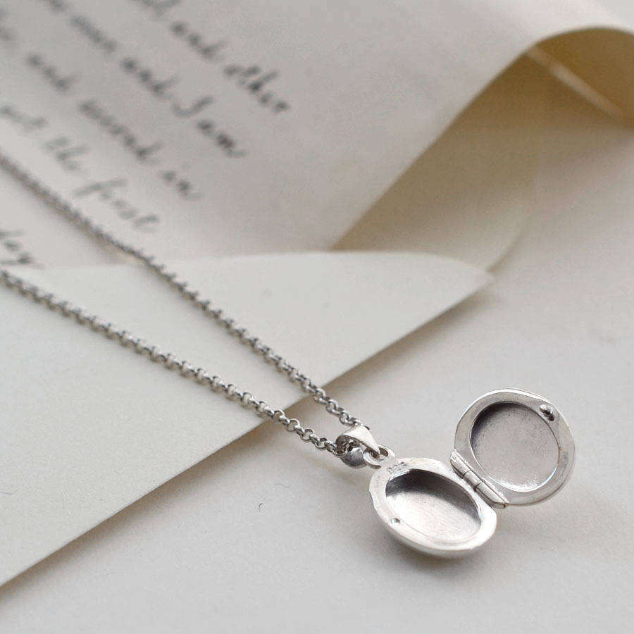sterling silver little oval locket by martha jackson sterling silver ...