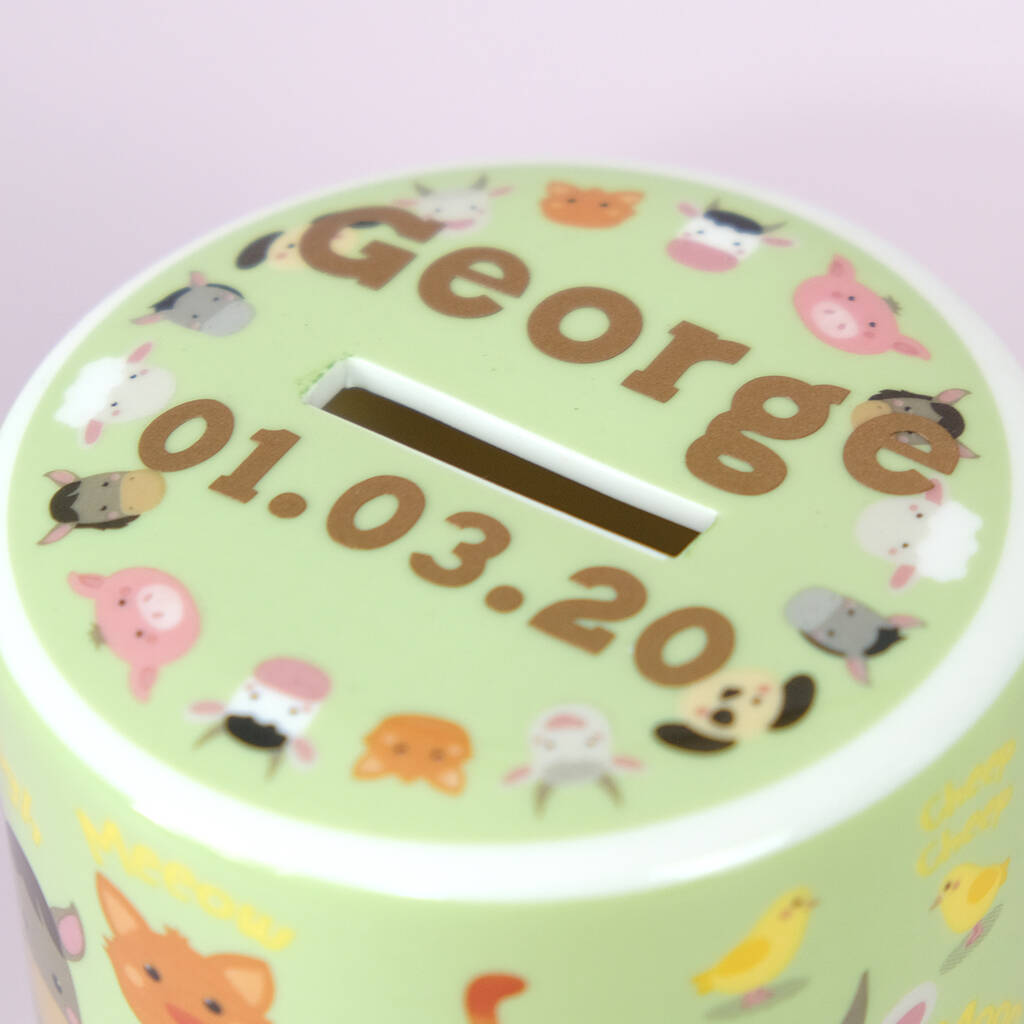 Personalised Farm Money Box By D Caro | notonthehighstreet.com