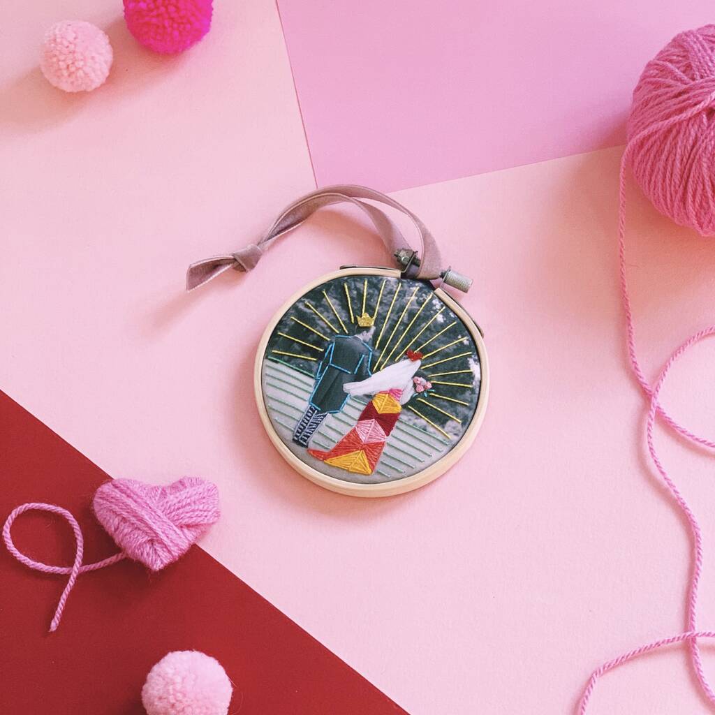 Personalised Picture Embroidered Decoration By Miss Shelly Designs ...