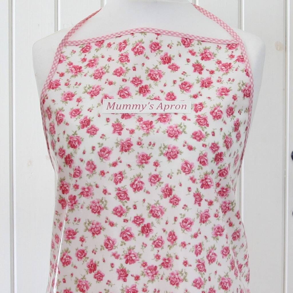 Personalised Wipe Clean Oilcloth Apron By Lucy Lilybet ...
