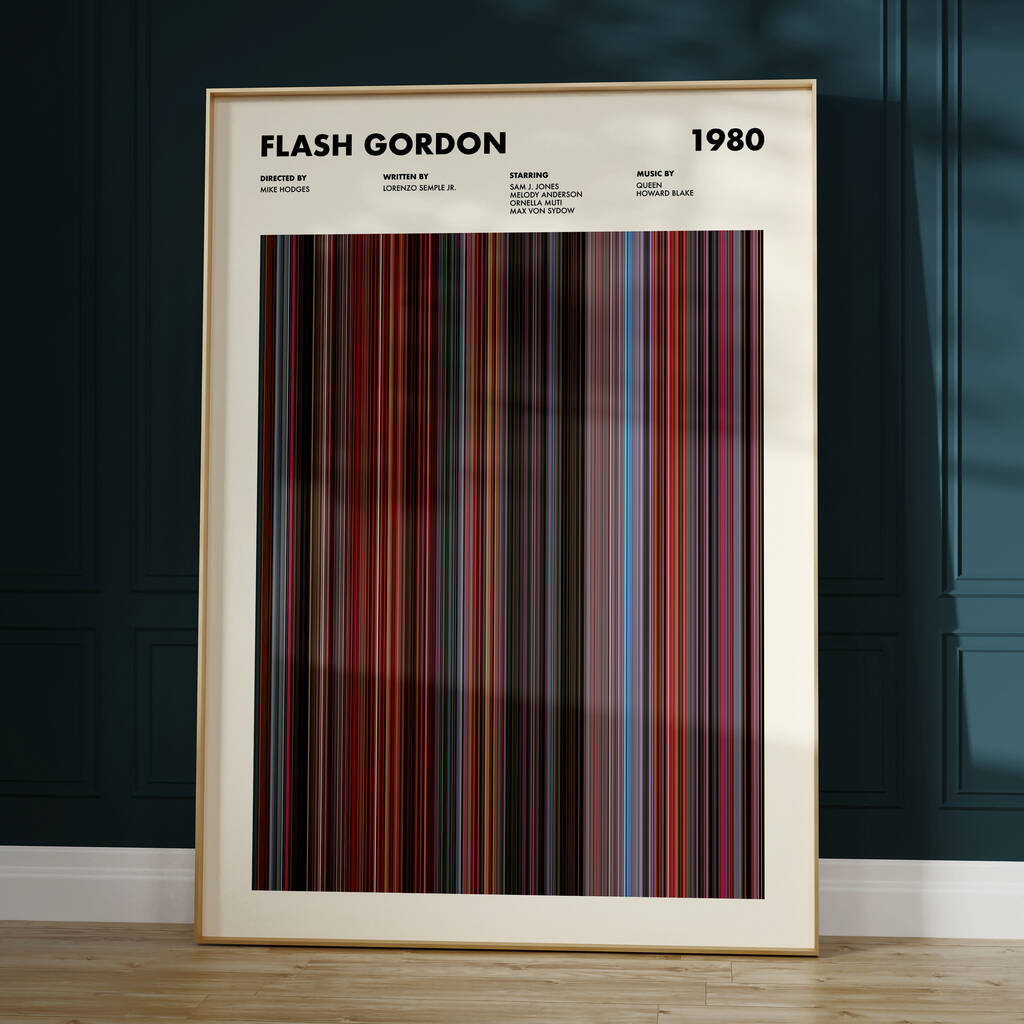 Custom Movie Barcode Poster Choose Any Movie By Mark's Prints