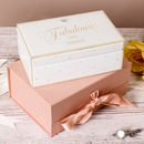 luxury rose gold gift box with ribbon tie selection by dibor ...