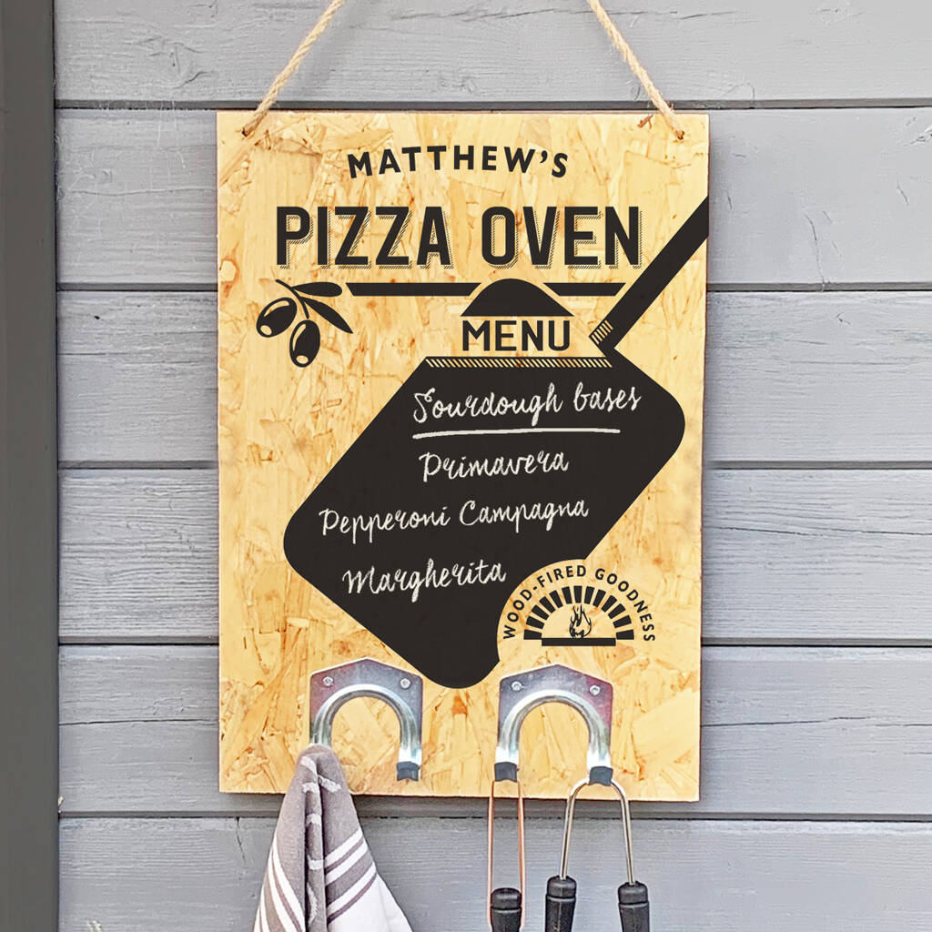 Personalised Pizza Oven Chalkboard Menu By Delightful Living ...