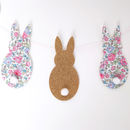 Bunny Rabbit Pastel Liberty Fabric Garland By Nickynackynoo ...