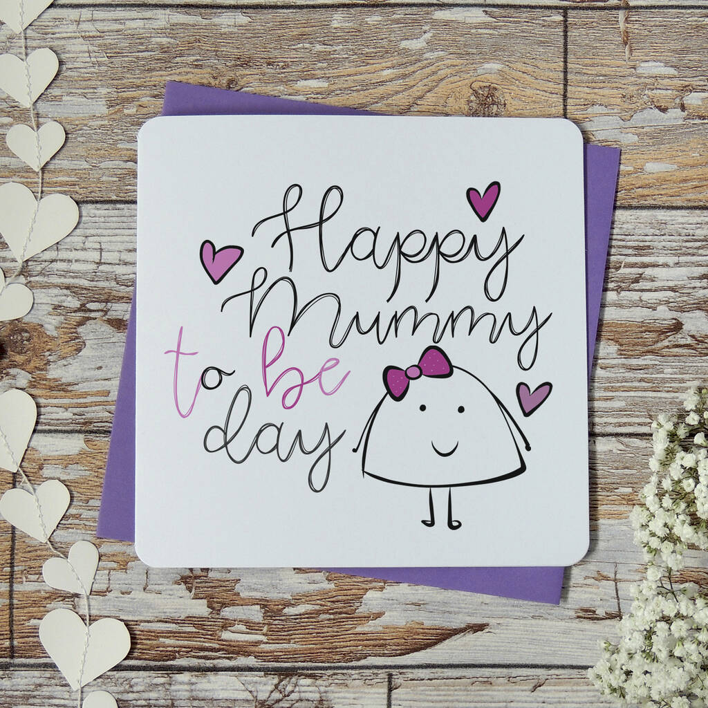 Happy Mummy To Be Day Mother's Day Card By Parsy Card Co ...