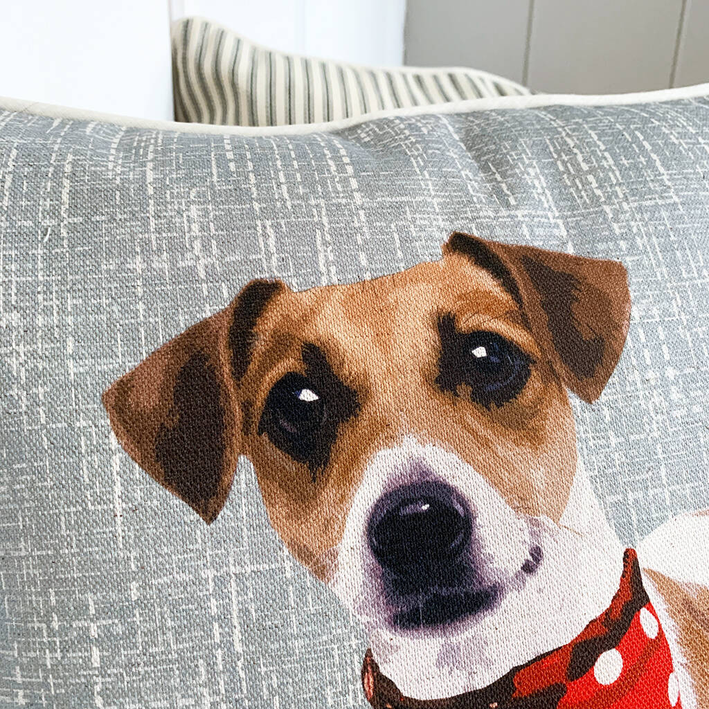 jack russell feature cushion by keylime design | notonthehighstreet.com