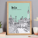 Personalised Berlin Print By Tessa Galloway Illustration ...