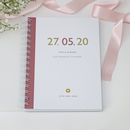 Personalised Date Wedding Planner Handbook By Designed ...