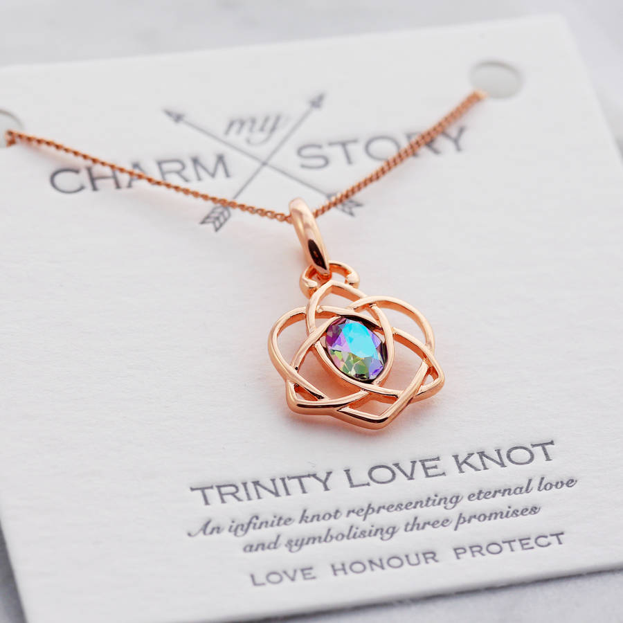 My Charm Story Trinity Love Knot Necklace By J&S Jewellery ...
