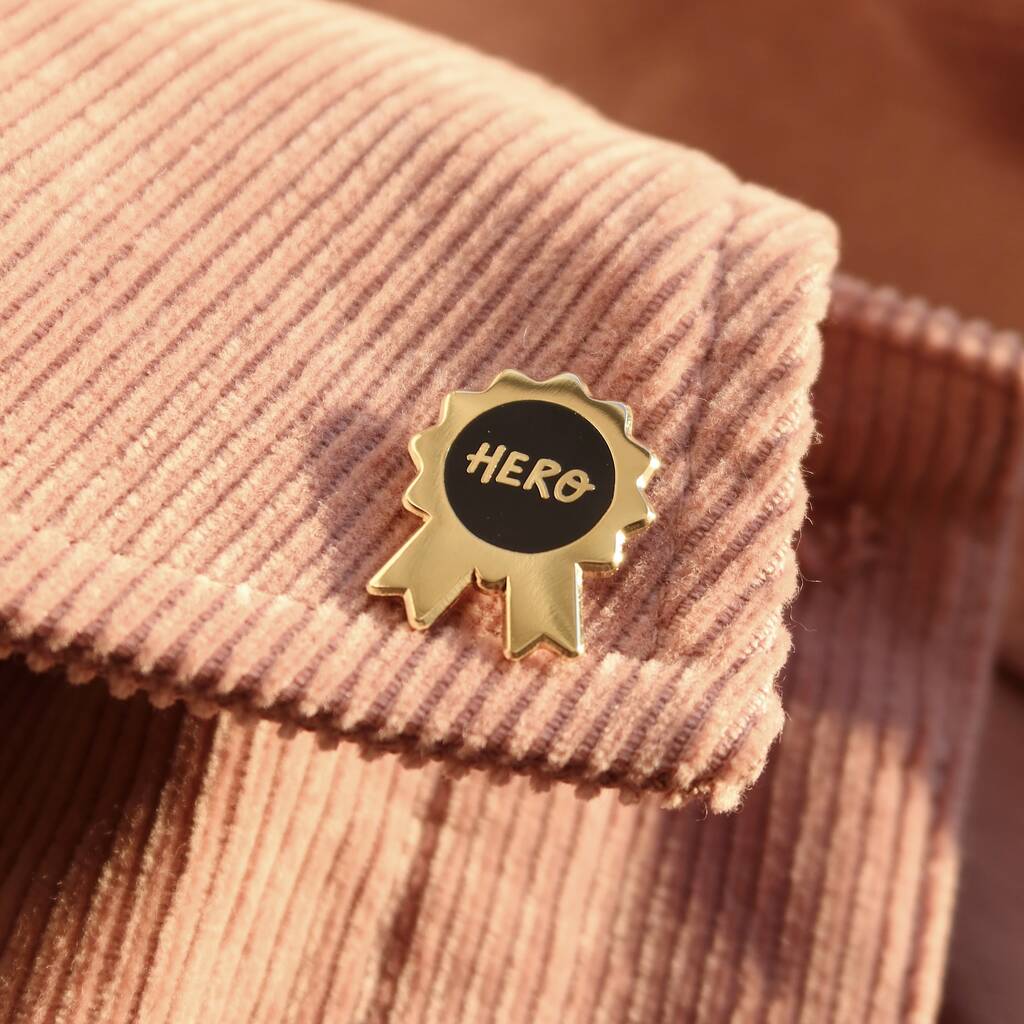 Hero Enamel Pin Badge, You Are My Hero By Dani White Design ...