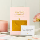 Hidden Feelings Foiled Secret Message Card By Martha Brook ...