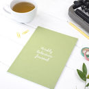 weekly reflections journal by the green gables | notonthehighstreet.com