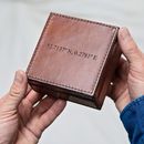 Personalised Classic Leather Stud Box Two Colours By Ginger Rose ...