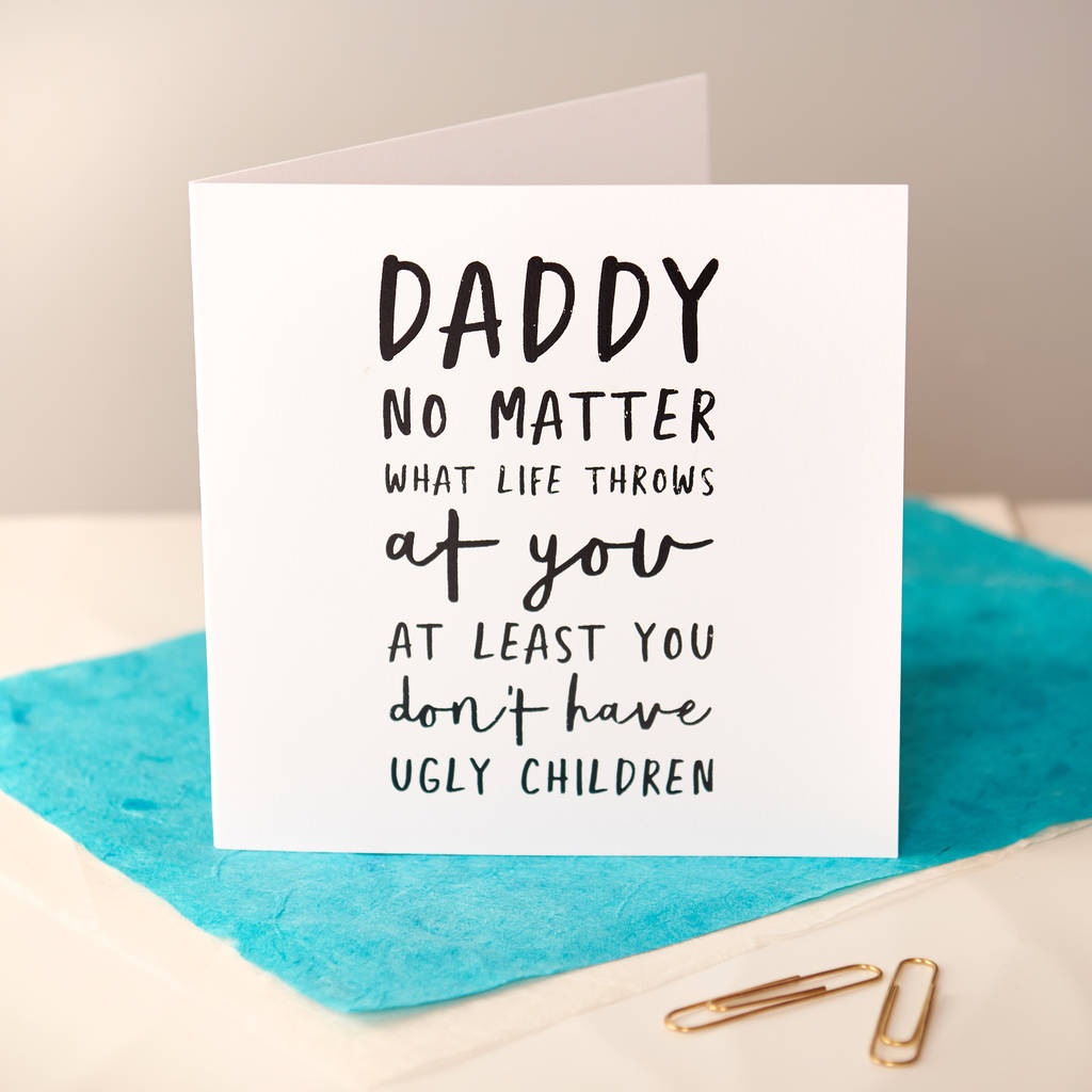Funny Black Foiled Father s Day Card By Oakdene Designs 