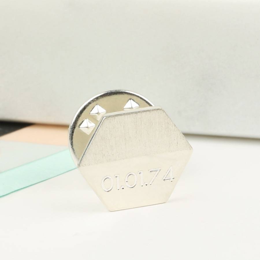 personalised sterling silver lapel pin by lisa angel ...