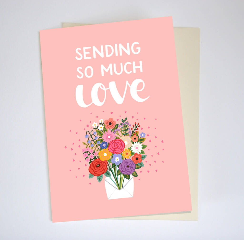 Sending So Much Love Card By Emma Randall | notonthehighstreet.com