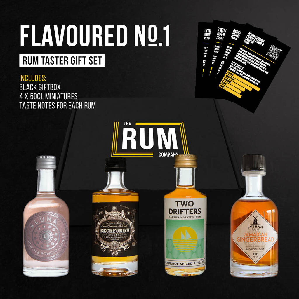 Flavoured Rum Taster Set Gift Box One By The Rum Company ...