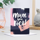'mum, You Rock' Mother's Day Card By Sadler Jones | notonthehighstreet.com