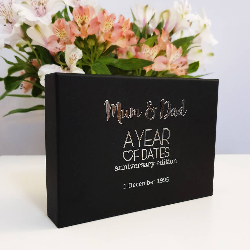 Replacement Silver Anniversary Box By A Year of Dates