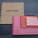 Personalised Leather Scrapbook By Artbox | notonthehighstreet.com