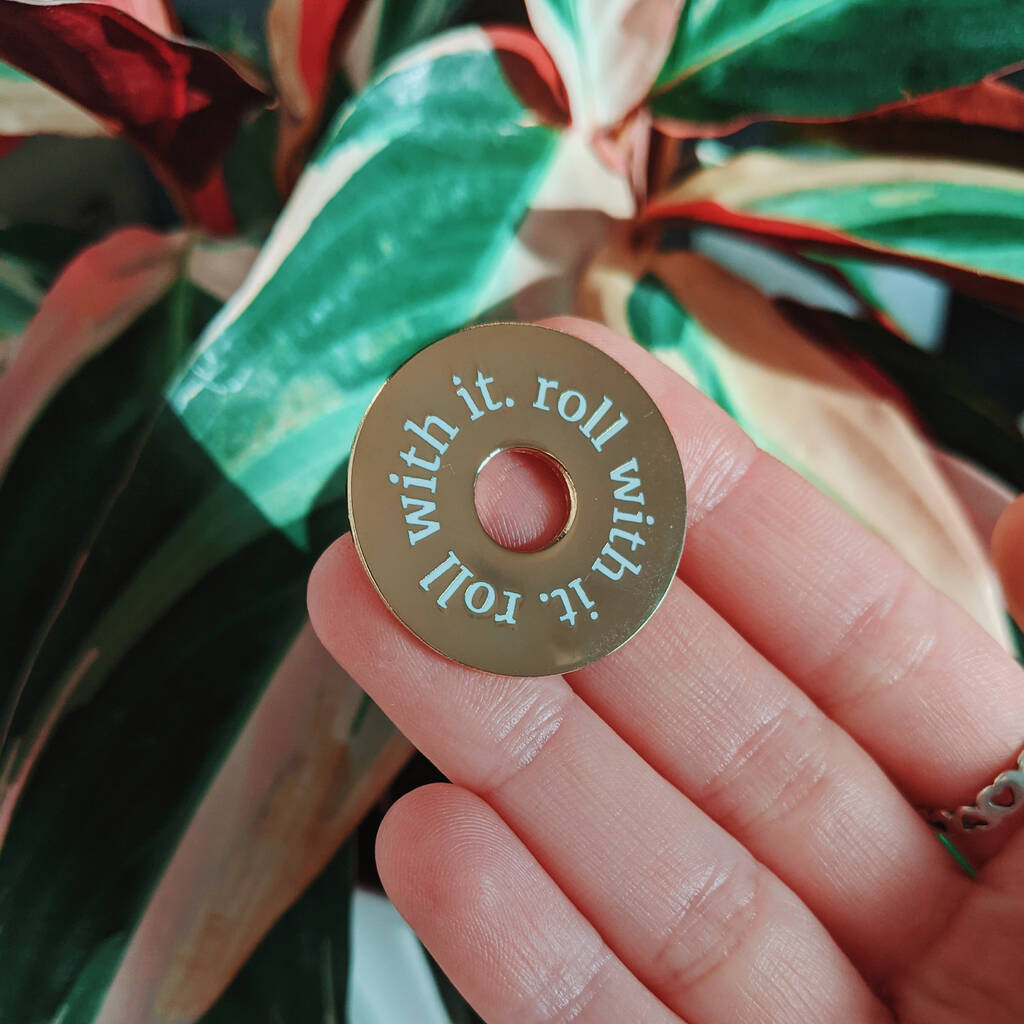 Roll With It Enamel Pin By Quinn's Pins | notonthehighstreet.com