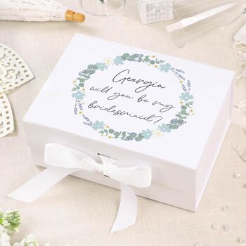 Personalised Luxury Bridesmaid Gift Box By Dibor | notonthehighstreet.com