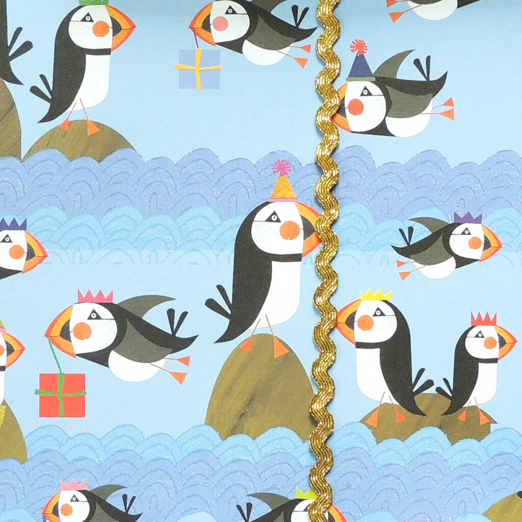 Puffin Gift Wrap Two Sheets By Kali Stileman Publishing ...