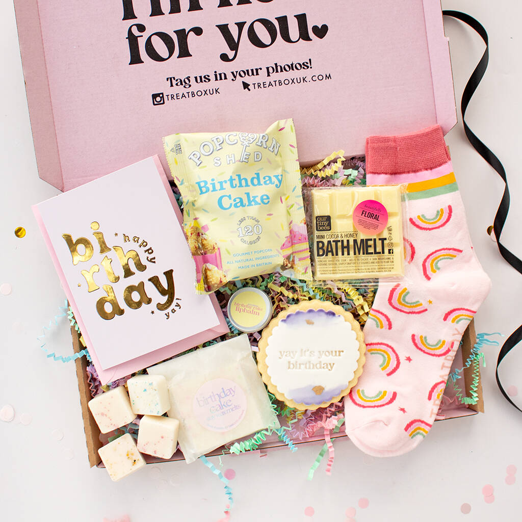 Birthday Wishes Ready To Go Treat Box By TreatBox | notonthehighstreet.com