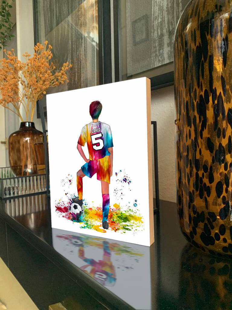 Custom Football Print By Pixelstopaper