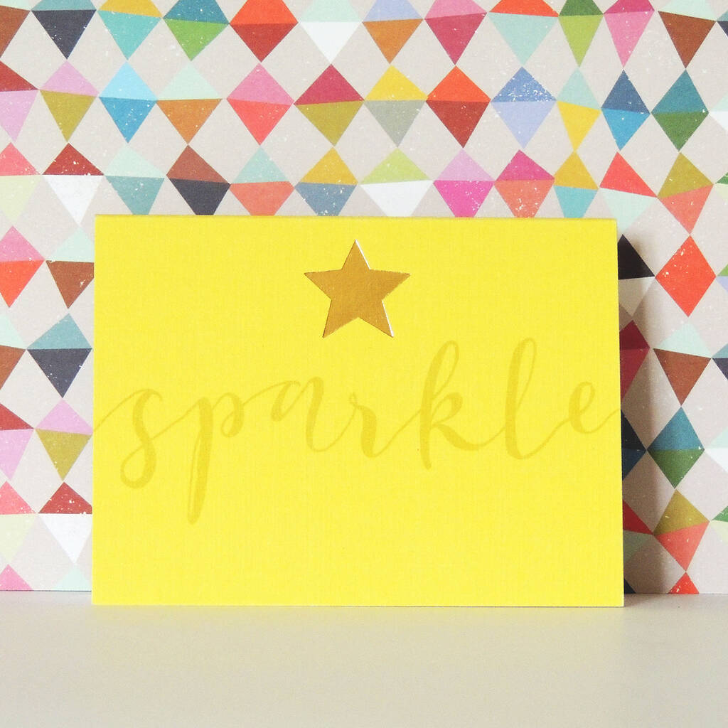 Mini Sparkle Card By Kali Stileman Publishing | notonthehighstreet.com
