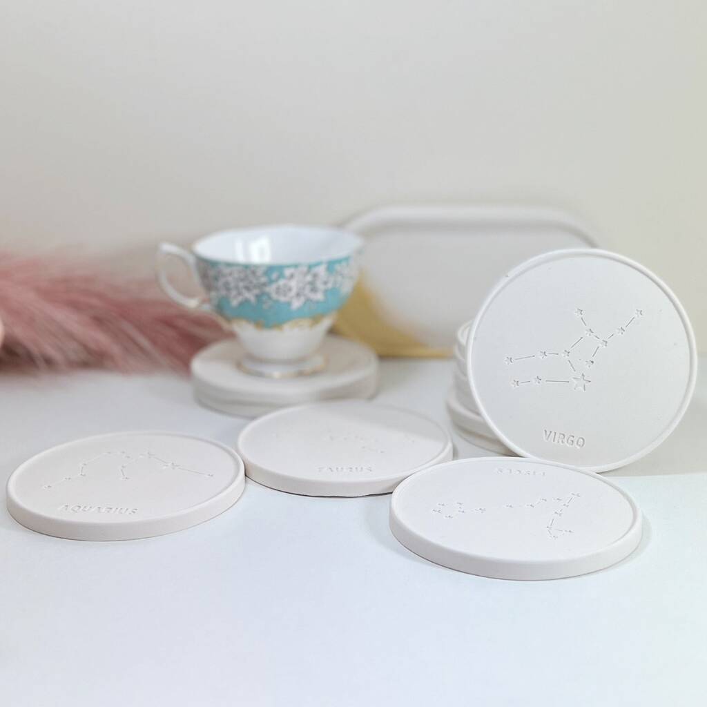 Star Sign Drink Coasters Zodiac Sign Gifts By The Happy Place ...