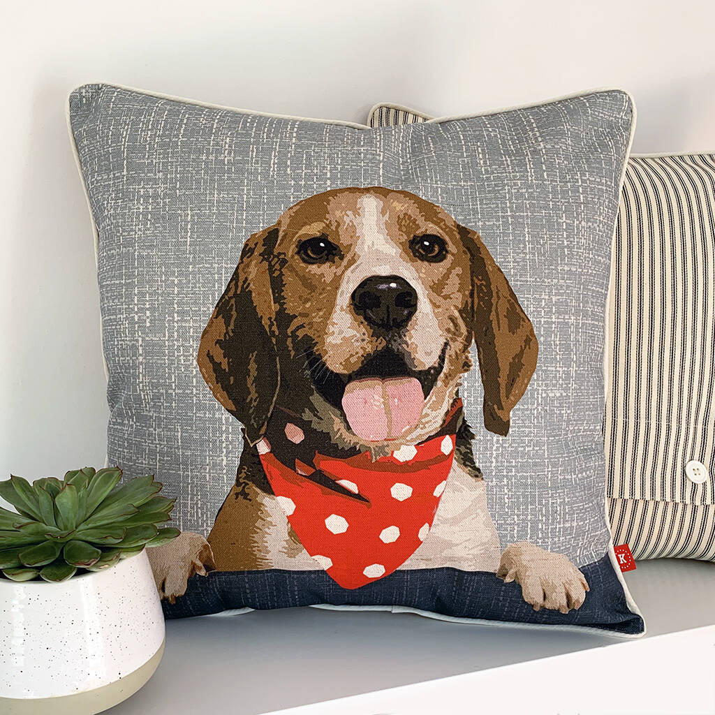 beagle feature cushion by keylime design | notonthehighstreet.com