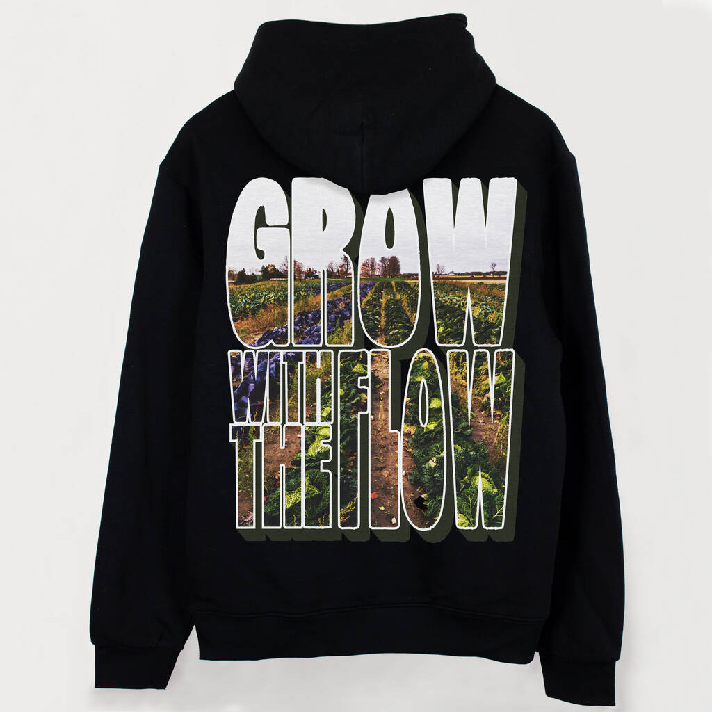 Grow With The Flow Men's Slogan Hoodie By Batch1