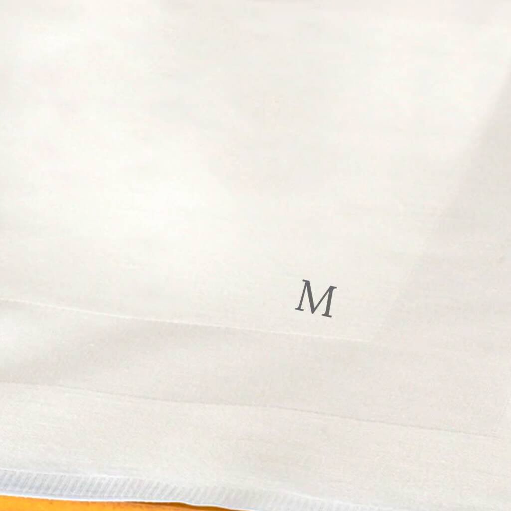 Personalised Premium Cotton Napkin By Mimi & Thomas® Cashmere & Gifts ...