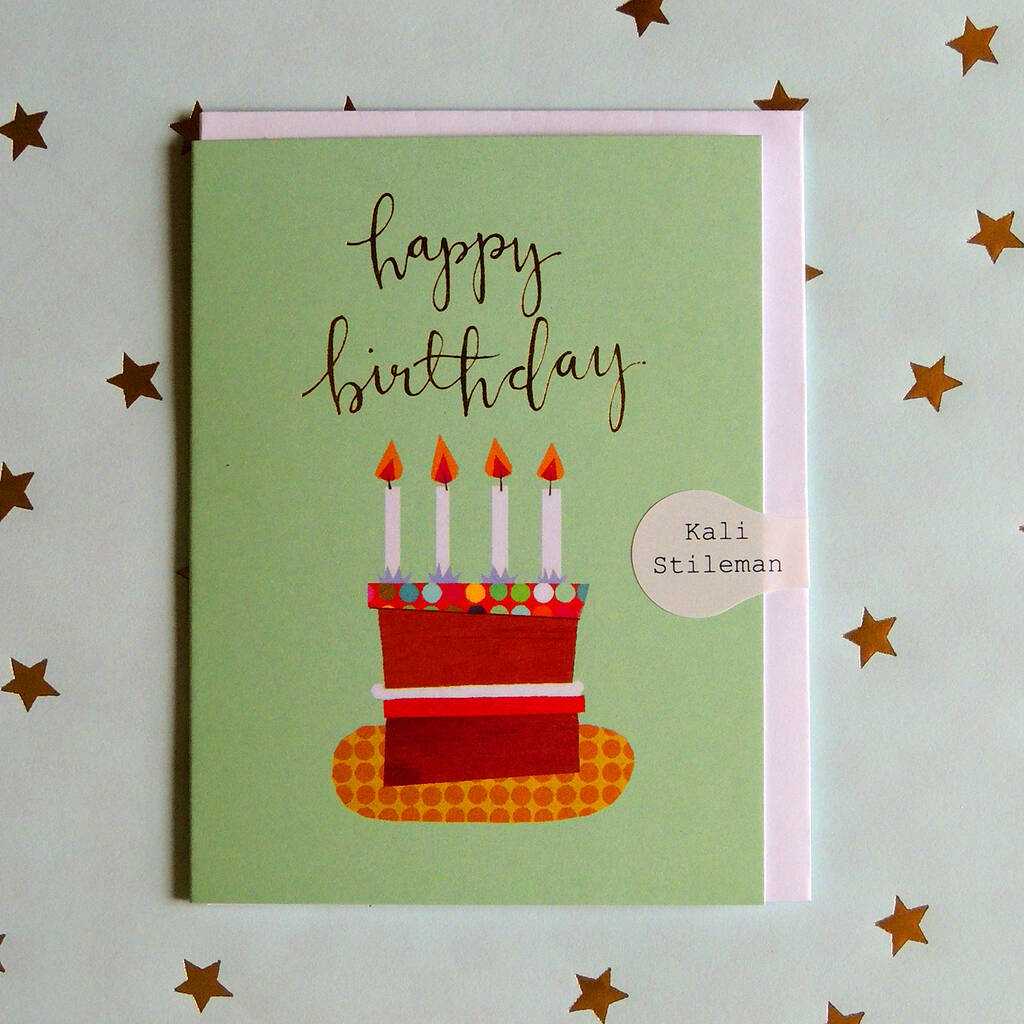 Mini Happy Birthday Cake Card By Kali Stileman Publishing ...